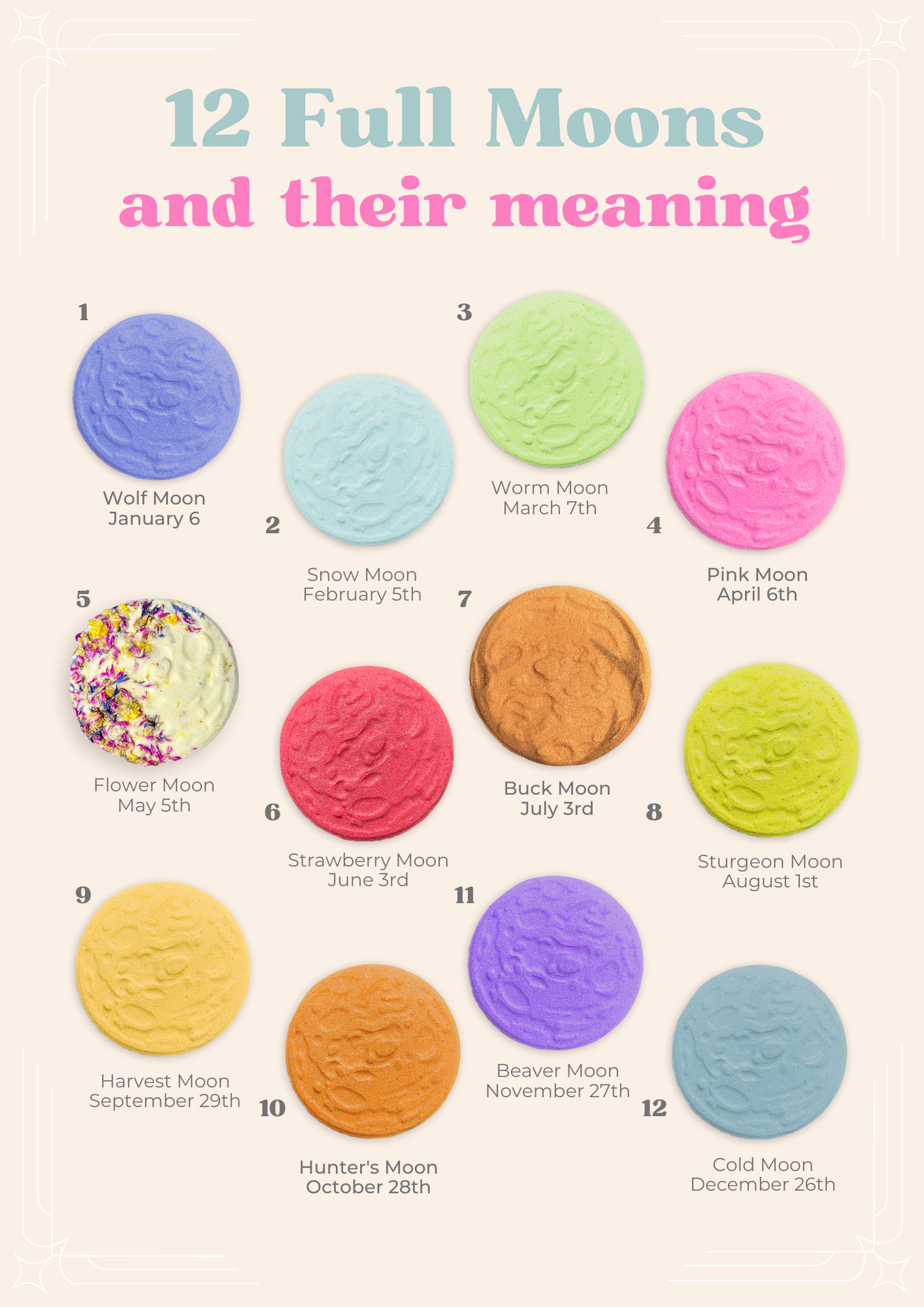 The 12 Full Moons And Their Spiritual Meanings – Crystal Bar Soap